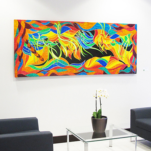 Judith Ellen Sanders — Paintings on Canvas and Paper — Being Colorful