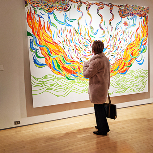 Judith Ellen Sanders — Paintings on Canvas and Paper — Being Colorful